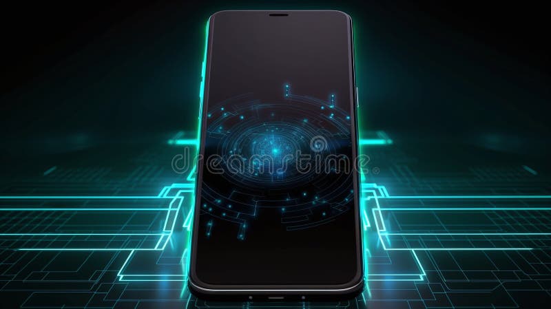 Mobile Smartphone Technology Inspired Background for Modern Designs ...