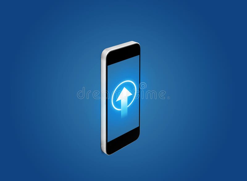 Mobile Smartphone with Application Icons. Smart Devices Remote Control ...