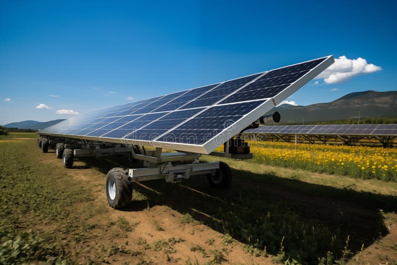 Mobile Solar Energy Power Station. Renewable Energy and Sustainable ...