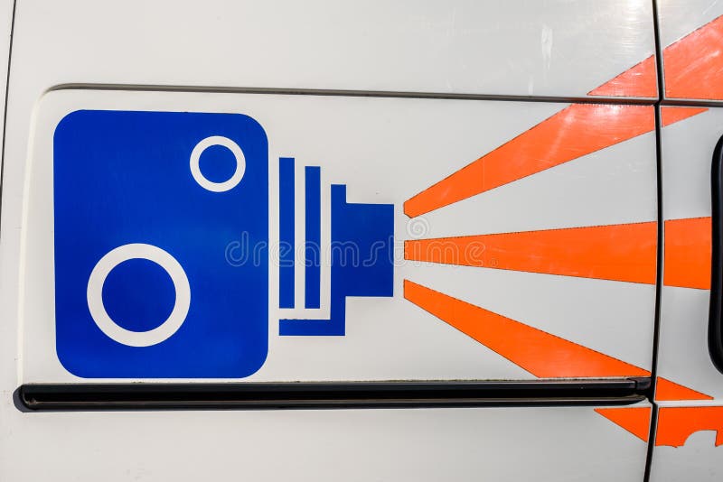 Mobile Speed Camera stock image. Image of enforcement - 72010817