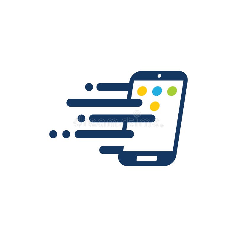 Mobile Speed Logo Icon Design Stock Vector - Illustration of company ...