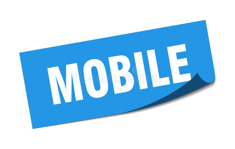 Mobile Sticker. Mobile Square Sign Stock Vector - Illustration of price ...