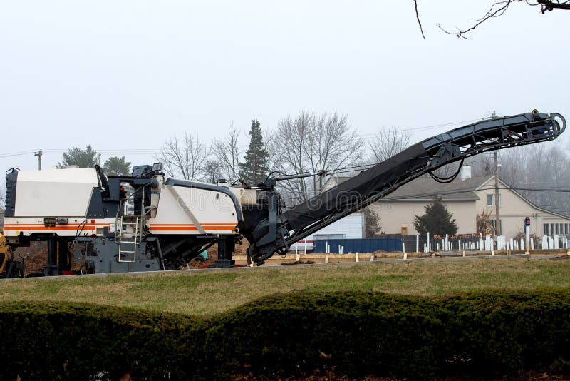Mobile Stone Crusher Machine by the Construction Site Stock Image ...