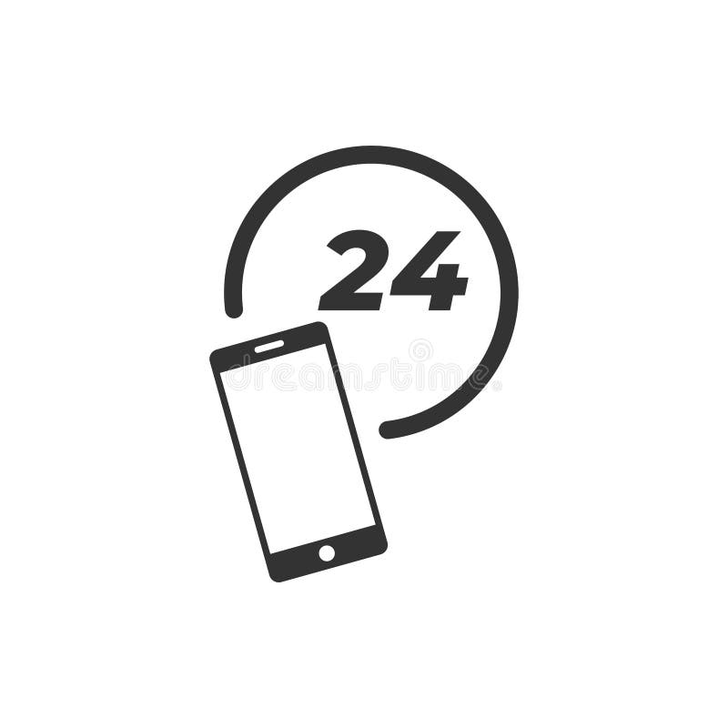 Mobile Support Icon Graphic Design Template Vector Stock Vector ...