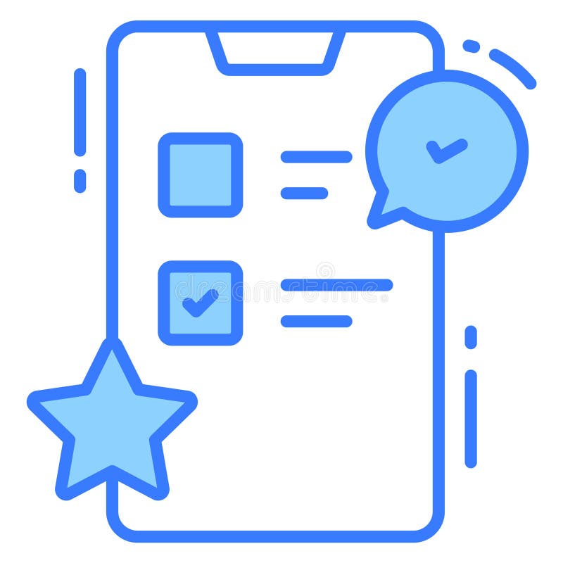 Mobile Survey Icon, Survey and Feedback, Modern Vector Illustration ...