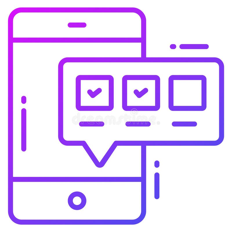 Mobile Survey Icon, Survey and Feedback, Modern Vector Illustration ...