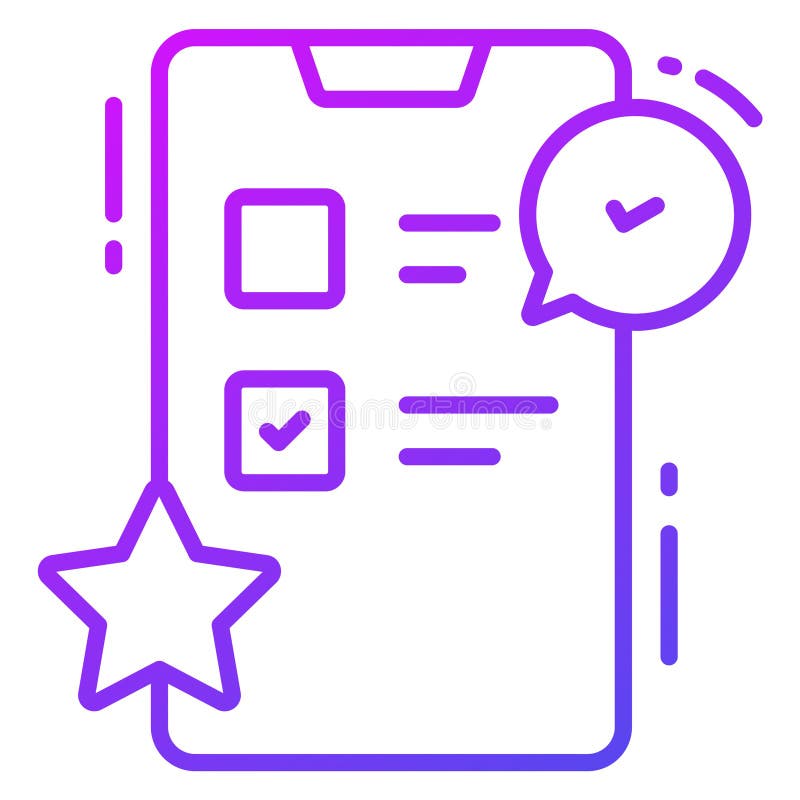 Mobile Survey Icon, Survey and Feedback, Modern Vector Illustration ...
