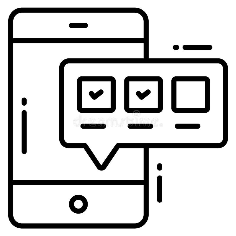 Mobile Survey Icon, Survey and Feedback, Modern Vector Illustration ... Mobile Survey Icon, Survey and Feedback, Modern Vector Illustration ...