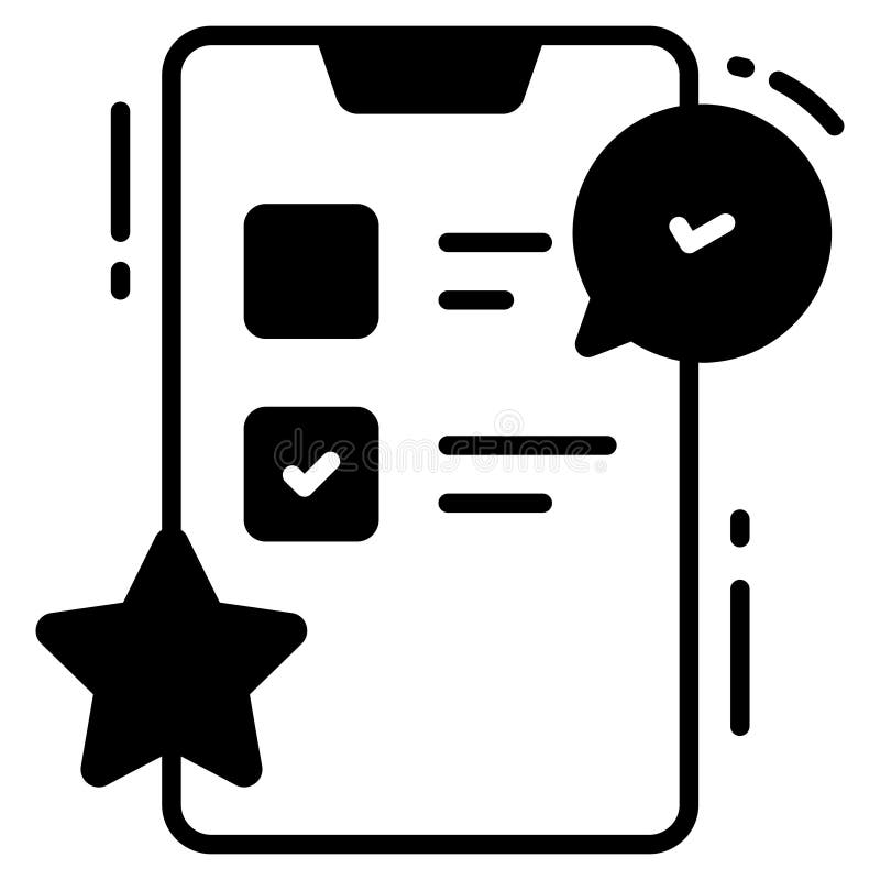 Mobile Survey Icon, Survey and Feedback, Modern Vector Illustration ...