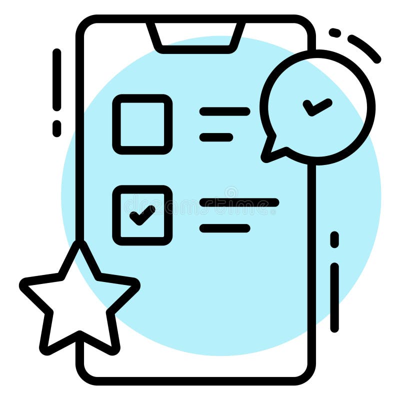 Mobile Survey Icon, Survey and Feedback, Modern Vector Illustration ...
