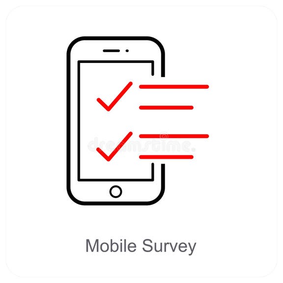 Mobile Survey stock vector. Illustration of mobile, questionnaire ...