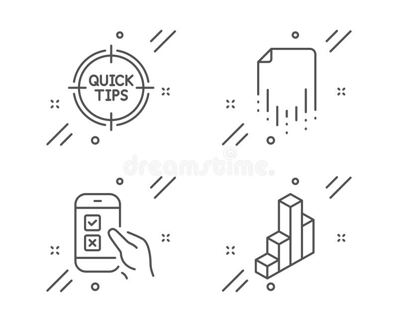 Mobile Survey, Tips and Recovery File Icons Set. 3d Chart Sign. Phone ... Mobile Survey, Tips and Recovery File Icons Set. 3d Chart Sign. Phone ...