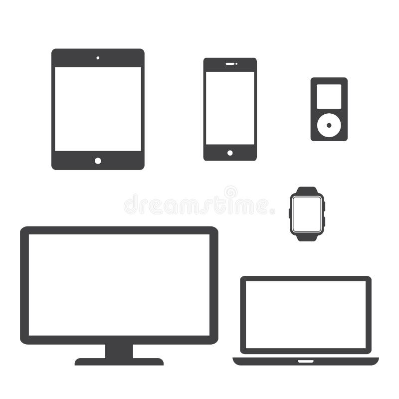 Gadgets. Icon set stock vector. Illustration of magazine - 31614766