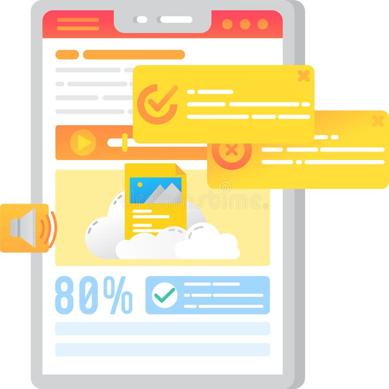 Mobile Task Manager App with Shortcuts Activation Stock Vector ...