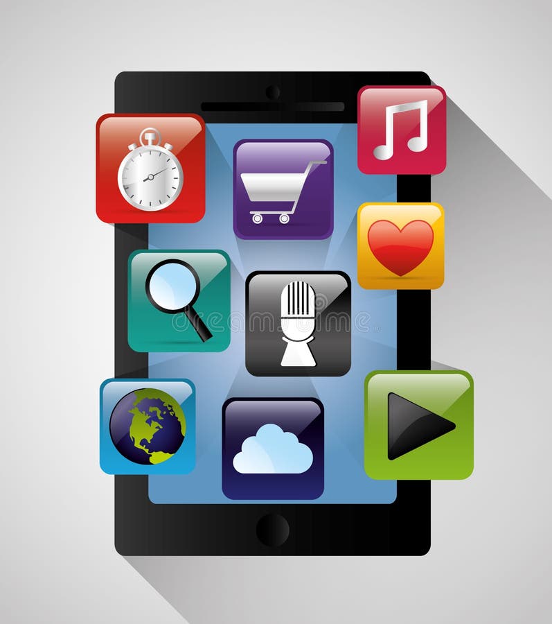 AI technology applications stock vector. Illustration of automation ...