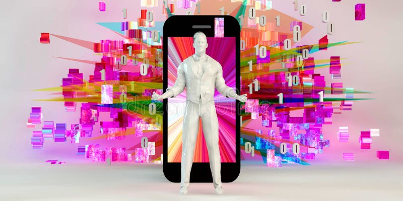 Mobile Technology stock illustration. Illustration of fast - 193513177