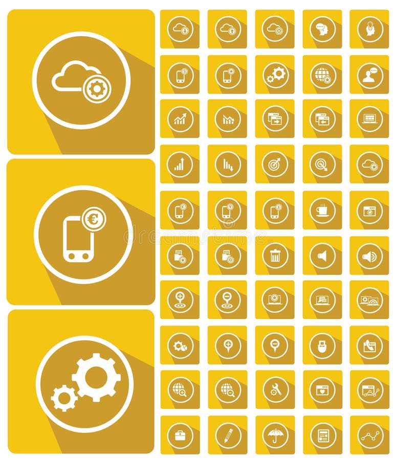 Mobile and Technology Icons,website Icons Stock Vector - Illustration ...