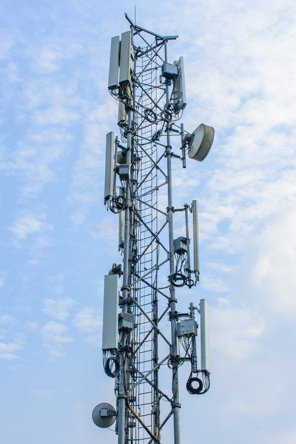 Telecom mast stock photo. Image of receive, aerial, antenna - 12558020