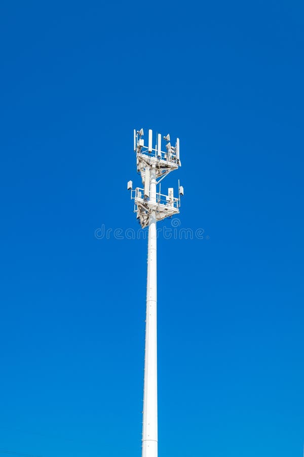 Mobile Telecommunication Cell Tower for Wireless Internet Connection ...