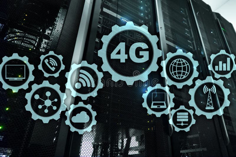 Mobile Telecommunication Cellular High Speed Data Connection Concept ...