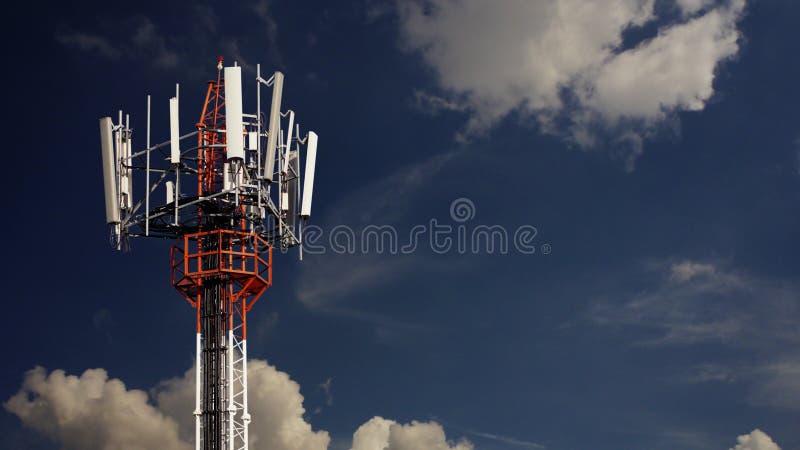 Mobile Telecommunication Tower Stock Photo - Image of ...