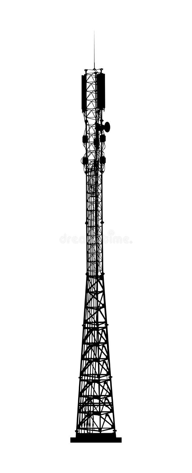 Mobile Telecommunication Tower Stock Illustrations – 5,729 Mobile ...