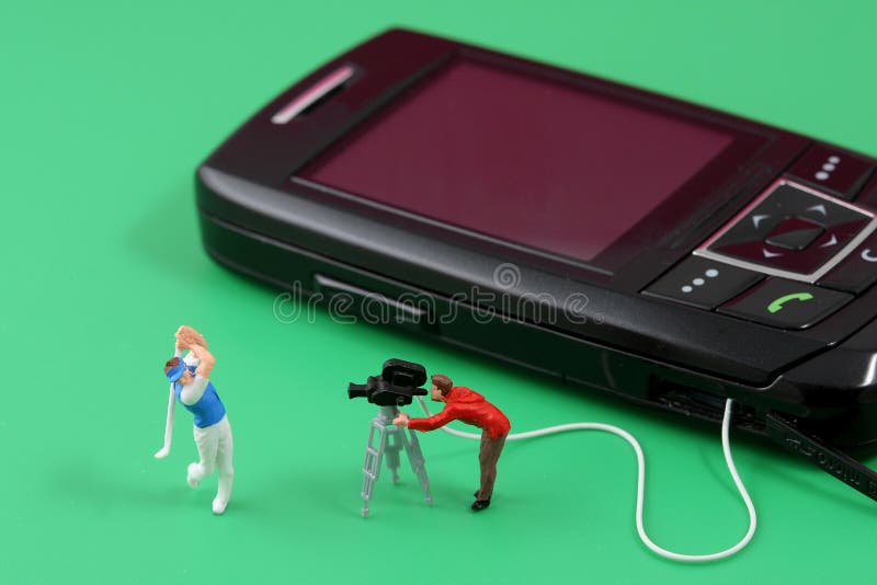 Mobile Telephone Entertainment Stock Image - Image of isolated ...