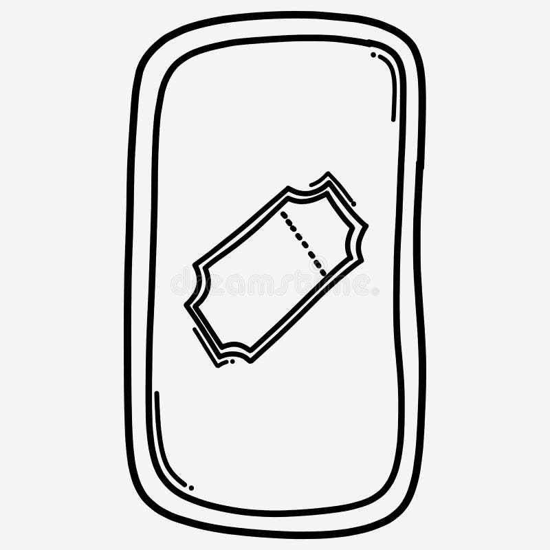 Movie Ticket Line Drawing Stock Illustrations – 319 Movie Ticket Line ...