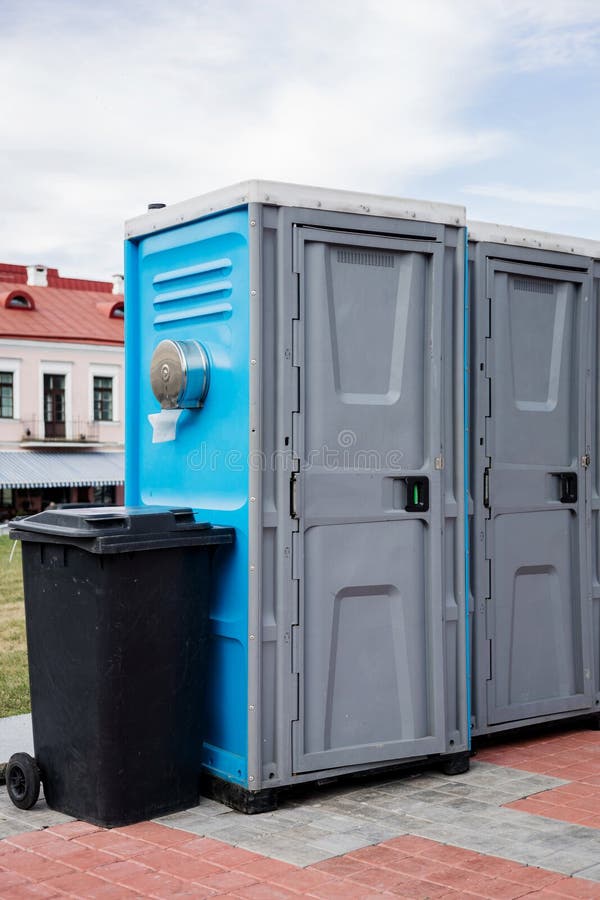 Mobile Toilets for Public Events Stock Photo - Image of urban, sanitary ...