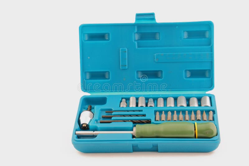 Mobile Tool Kit on a White Background Stock Photo - Image of mobile ...