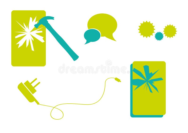 Mobile tools vector stock vector. Illustration of graphic - 69099111