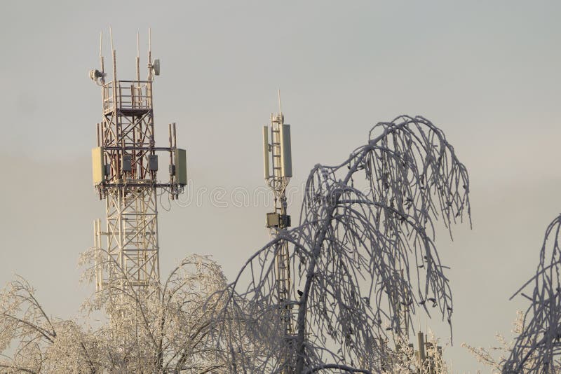 Mobile Tower, Mobile Communication Station, 4G Tower Stock Image ...