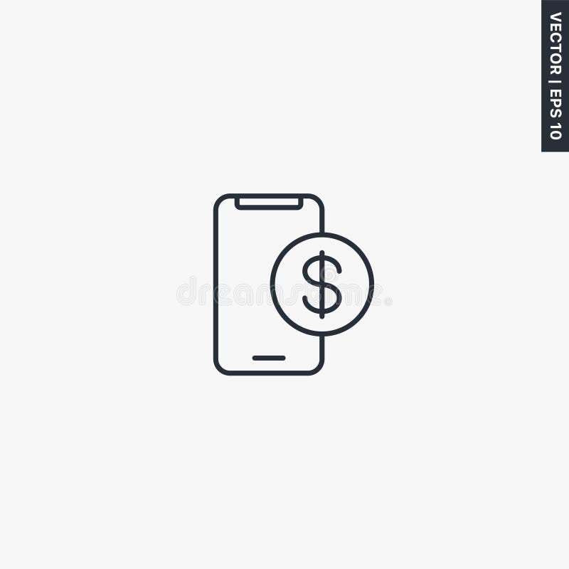 Mobile Transactions, Linear Style Sign for Mobile Concept and Web ...