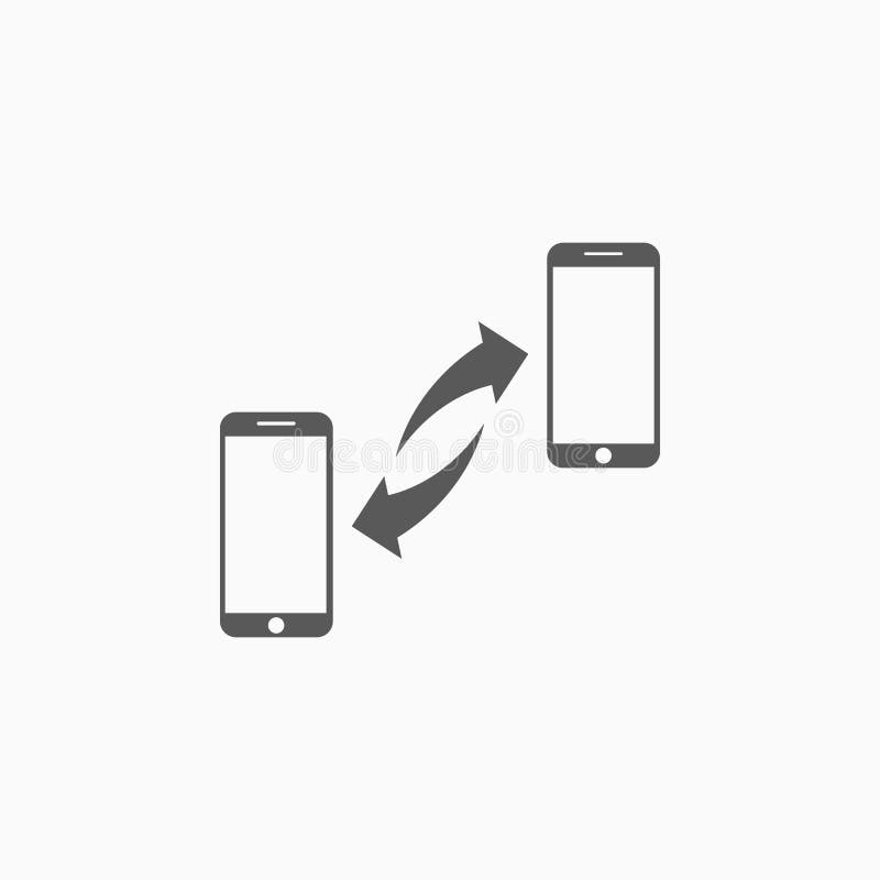 Mobile Transfer Logo Icon Design Stock Vector - Illustration of mobile ...