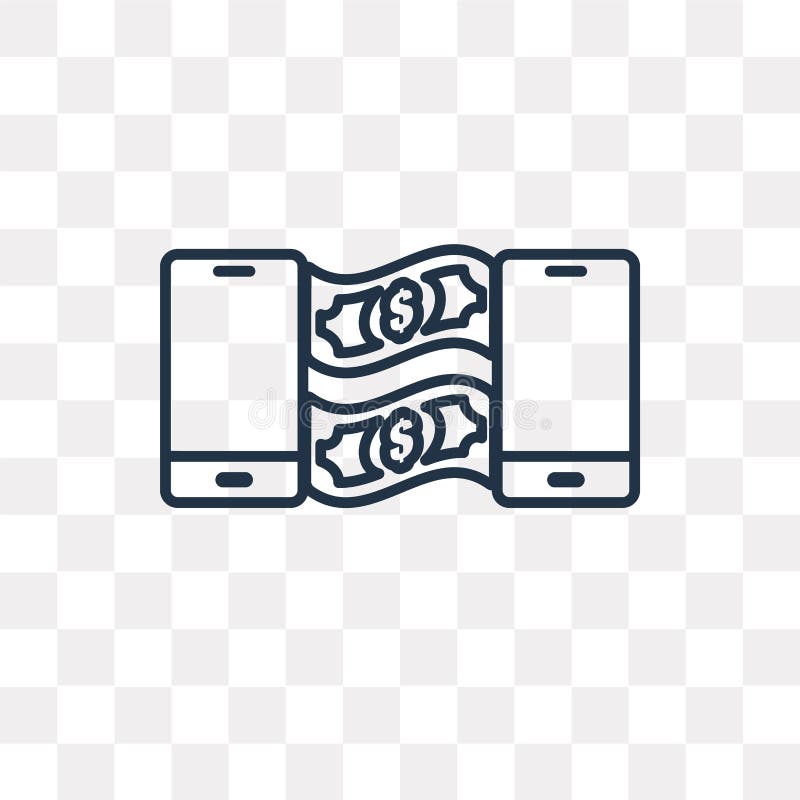 Data Transfer Vector Icon Isolated on Transparent Background, Li Stock ...