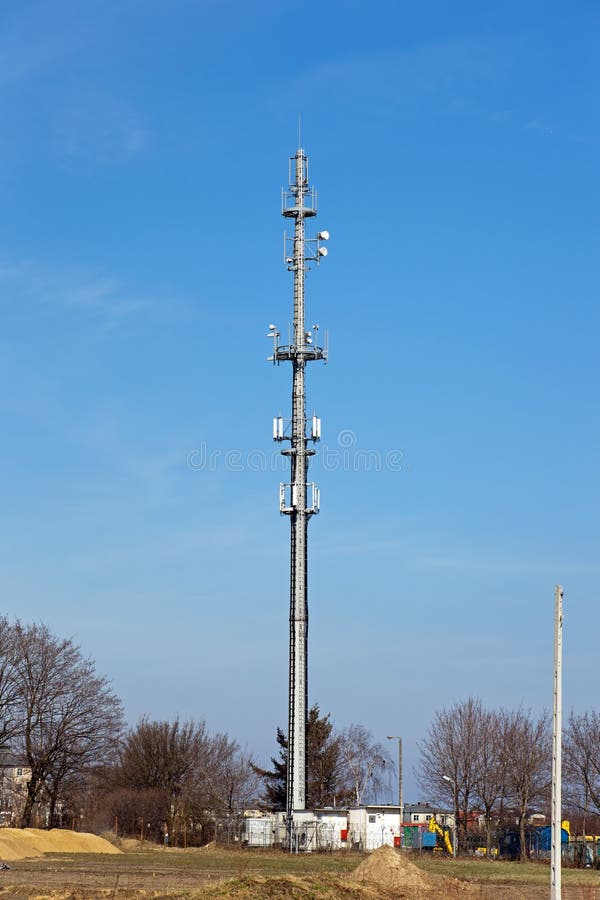 Mobile transmitter stock image. Image of pylon, aerial - 19067243