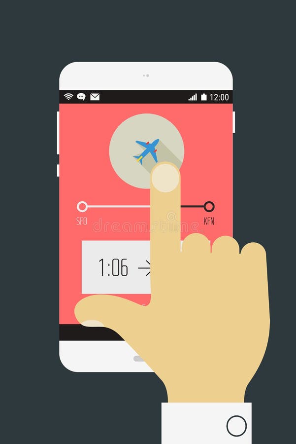 App Travel Icon stock vector. Illustration of desk, pointing - 35113706