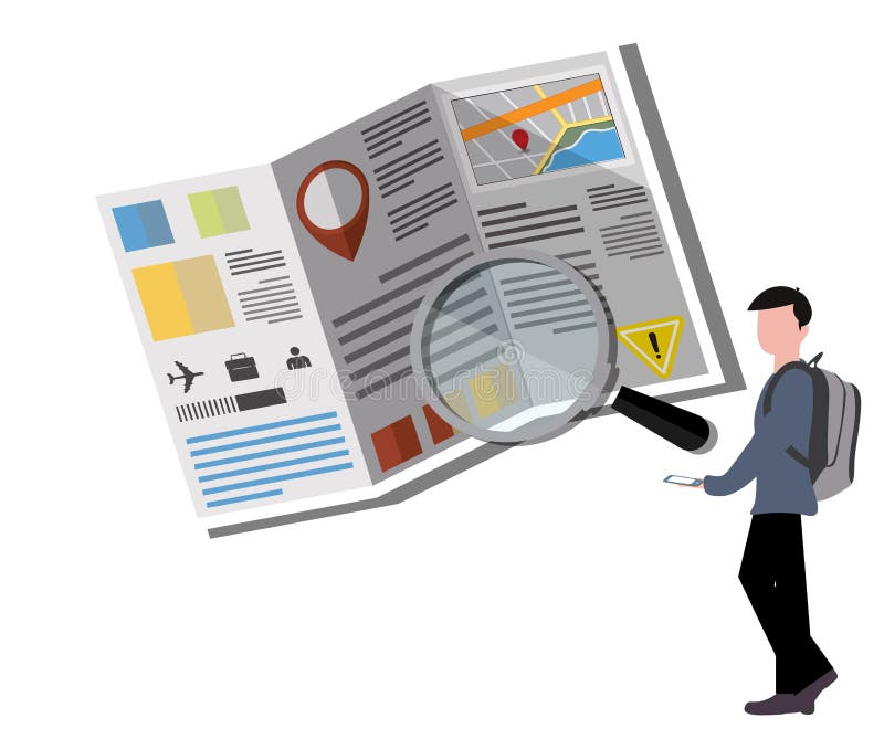 Mobile travel map stock illustration. Illustration of beach - 86409689