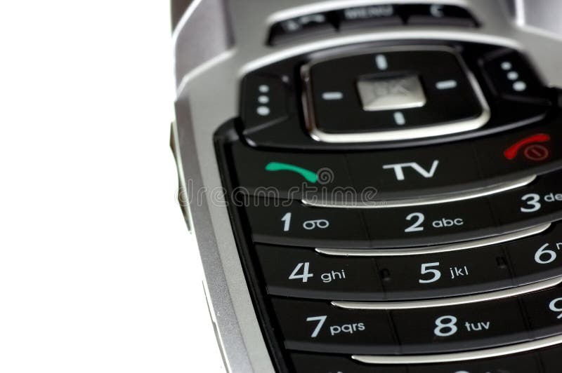 Mobile TV phone stock image. Image of portable, close - 2211043
