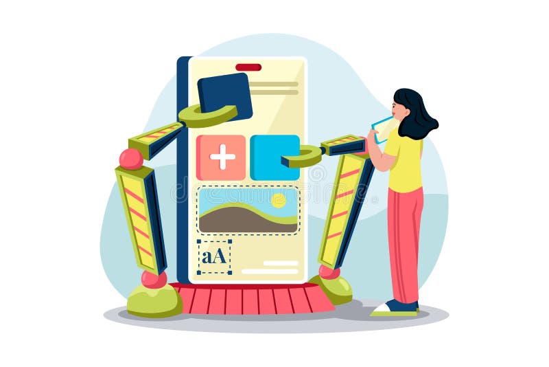 Concept Mobile Application Development, Smartphone Interface Building Process, Mobile App ...