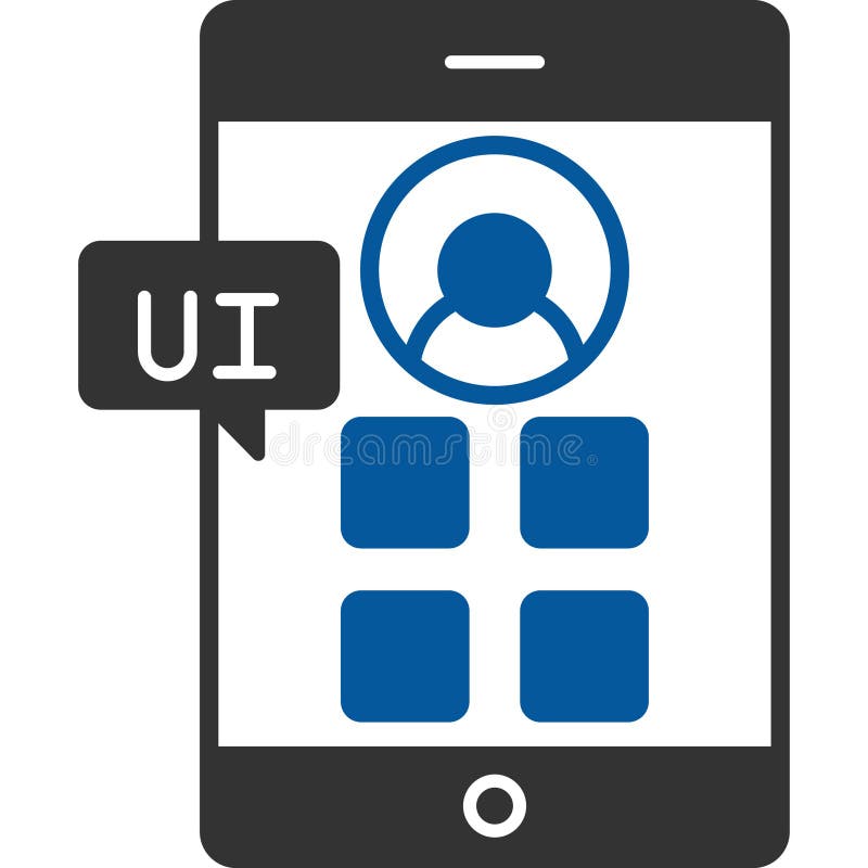 Mobile Ui Which Can Easily Edit or Modify Stock Illustration ...