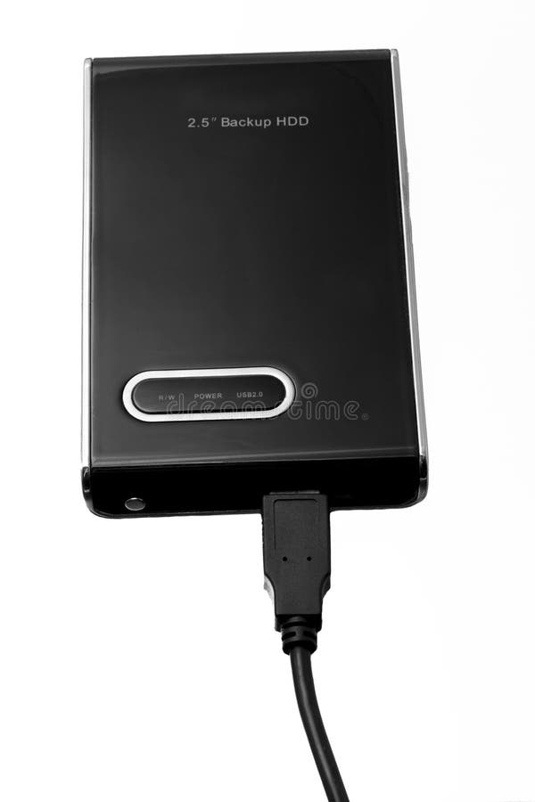 Mobile USB hard disk stock photo. Image of object, plug - 44791932