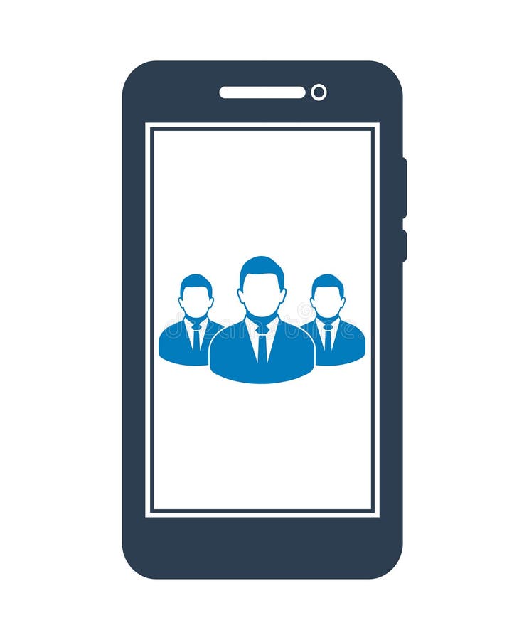 Mobile User Icon. stock vector. Illustration of infographic - 220424752