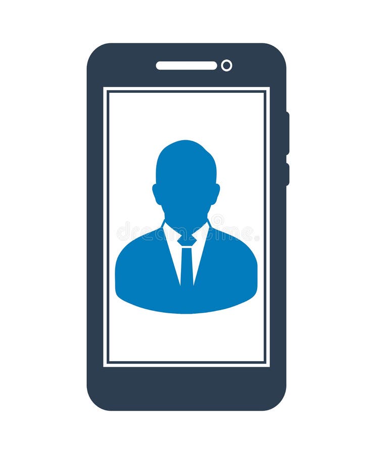 Mobile User Icon. stock vector. Illustration of icon - 173637746