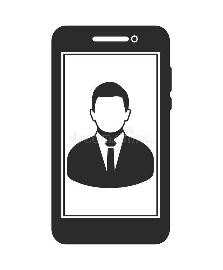 Mobile User Icon. stock vector. Illustration of infographic - 220424752