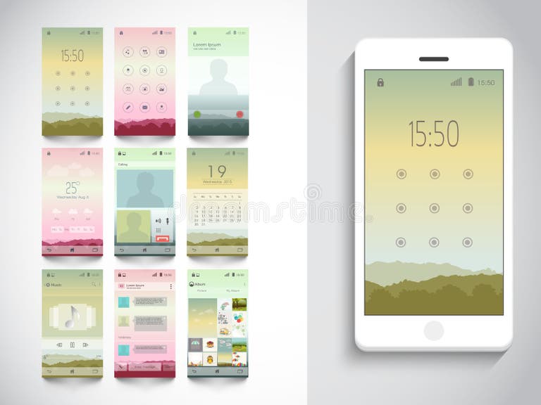 Smartphone Layouts Stock Illustrations – 838 Smartphone Layouts Stock ...