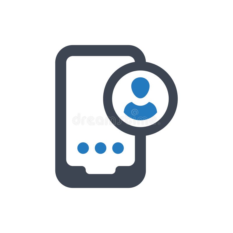 Mobile user profile icon stock vector. Illustration of account - 262611428