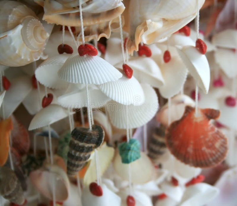 Mobile from variety shells stock photo. Image of seashells - 39300946
