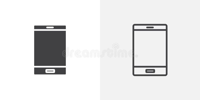 Mobile vecor icon set stock vector. Illustration of symbol - 340561541