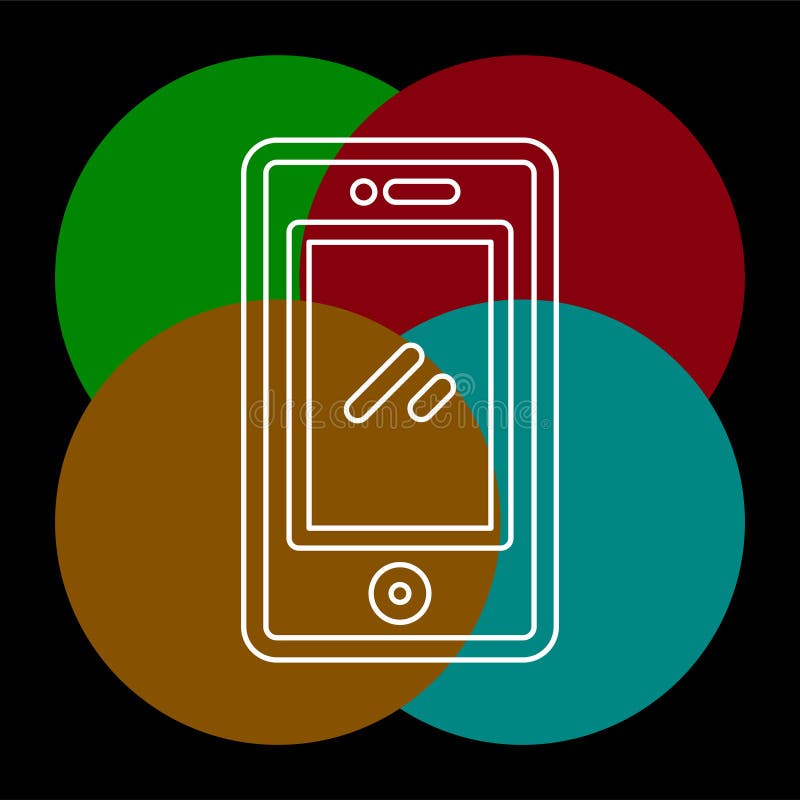 Mobile vector icon stock vector. Illustration of button - 149324183